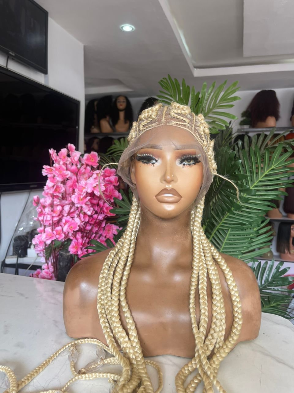 Blonde all back wig - Precious Nora Hair Brand